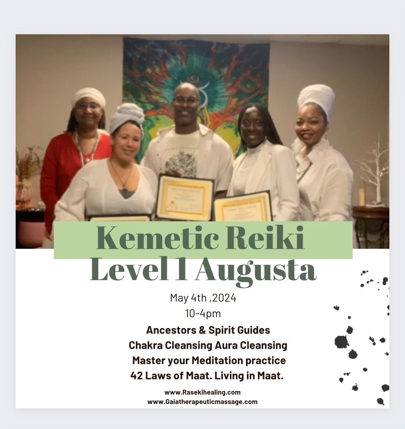 Ra Sekhi Kemetic Reiki Level One | Gaia Therapeutic Massage